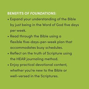 Foundations: A 260-Day Bible Reading Plan for Busy Believers (Journal) by Robby Gallaty (2015-11-01)