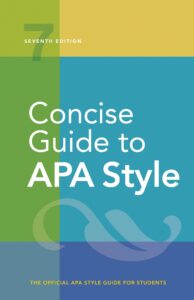 concise guide to apa style: 7th edition (official)