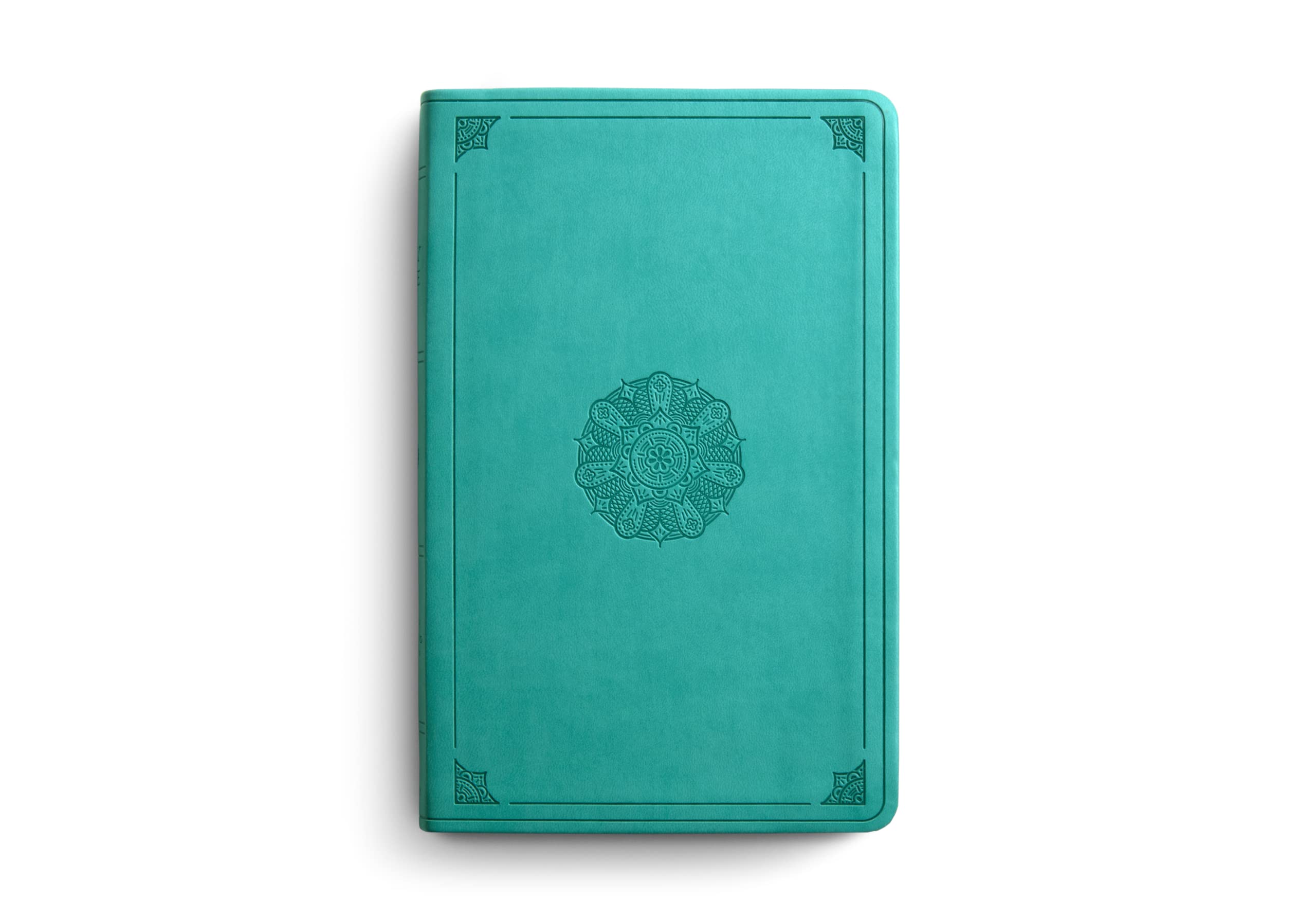 ESV Large Print Value Thinline Bible (TruTone, Turquoise, Emblem Design)