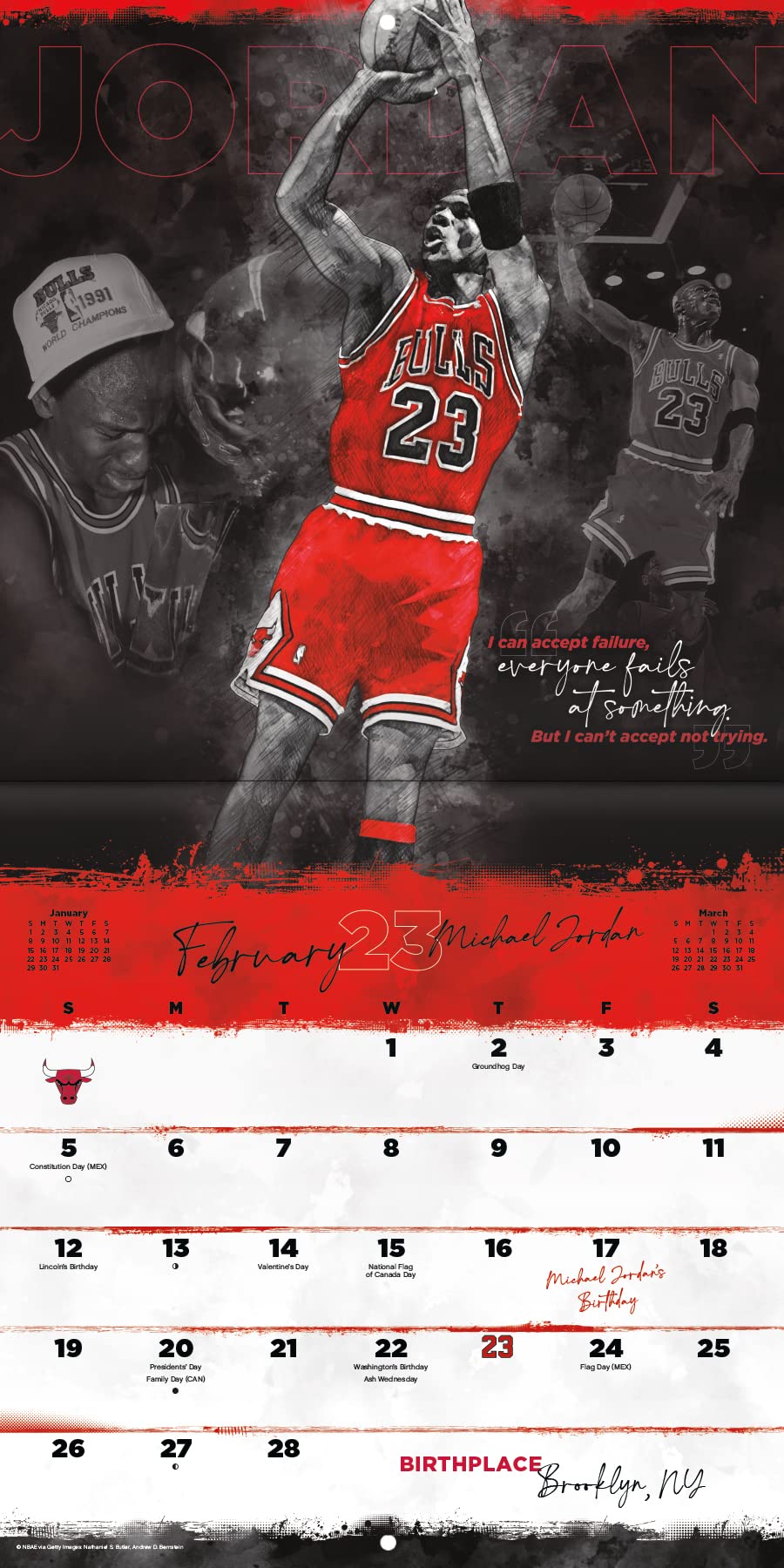 2023 Michael Jordan Wall Calendar