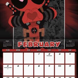 2023 Marvel Deadpool Wall Calendar