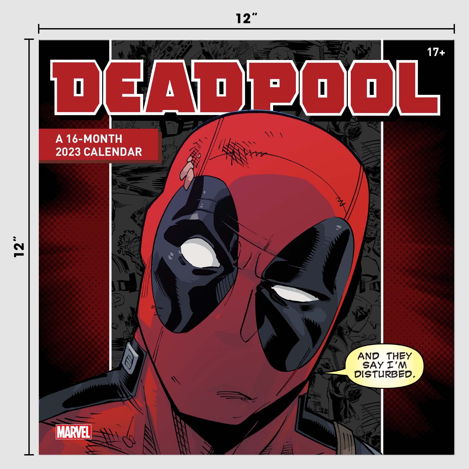 2023 Marvel Deadpool Wall Calendar