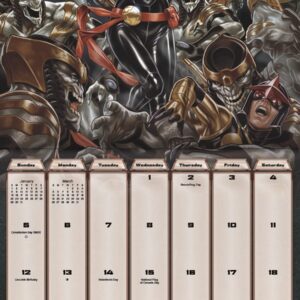 2023 Marvel Heroes vs. Villains Wall Calendar