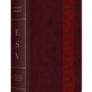 ESV Study Bible, Large Print (TruTone, Mahogany, Trellis Design)