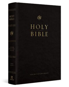 esv pew and worship bible, large print (black)