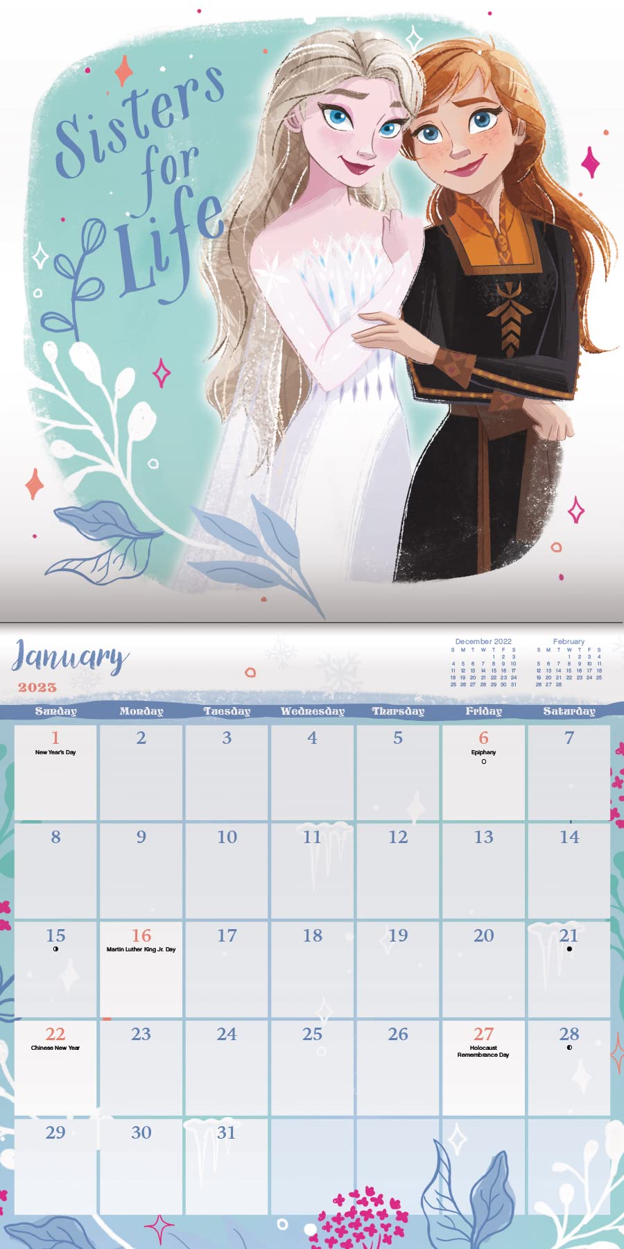 2023 Disney Frozen Wall Calendar