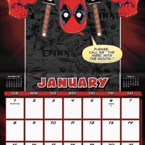 2023 Marvel Deadpool Wall Calendar