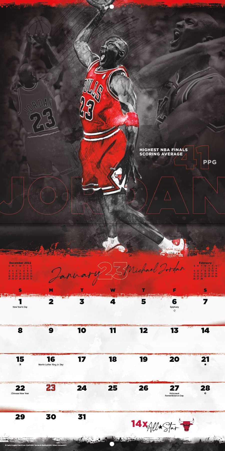 2023 Michael Jordan Wall Calendar