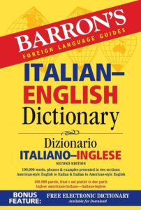 italian-english dictionary (barron's bilingual dictionaries)