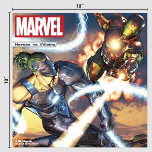 2023 Marvel Heroes vs. Villains Wall Calendar