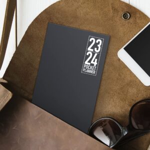 2023-2024 Classic Black Pocket Planner