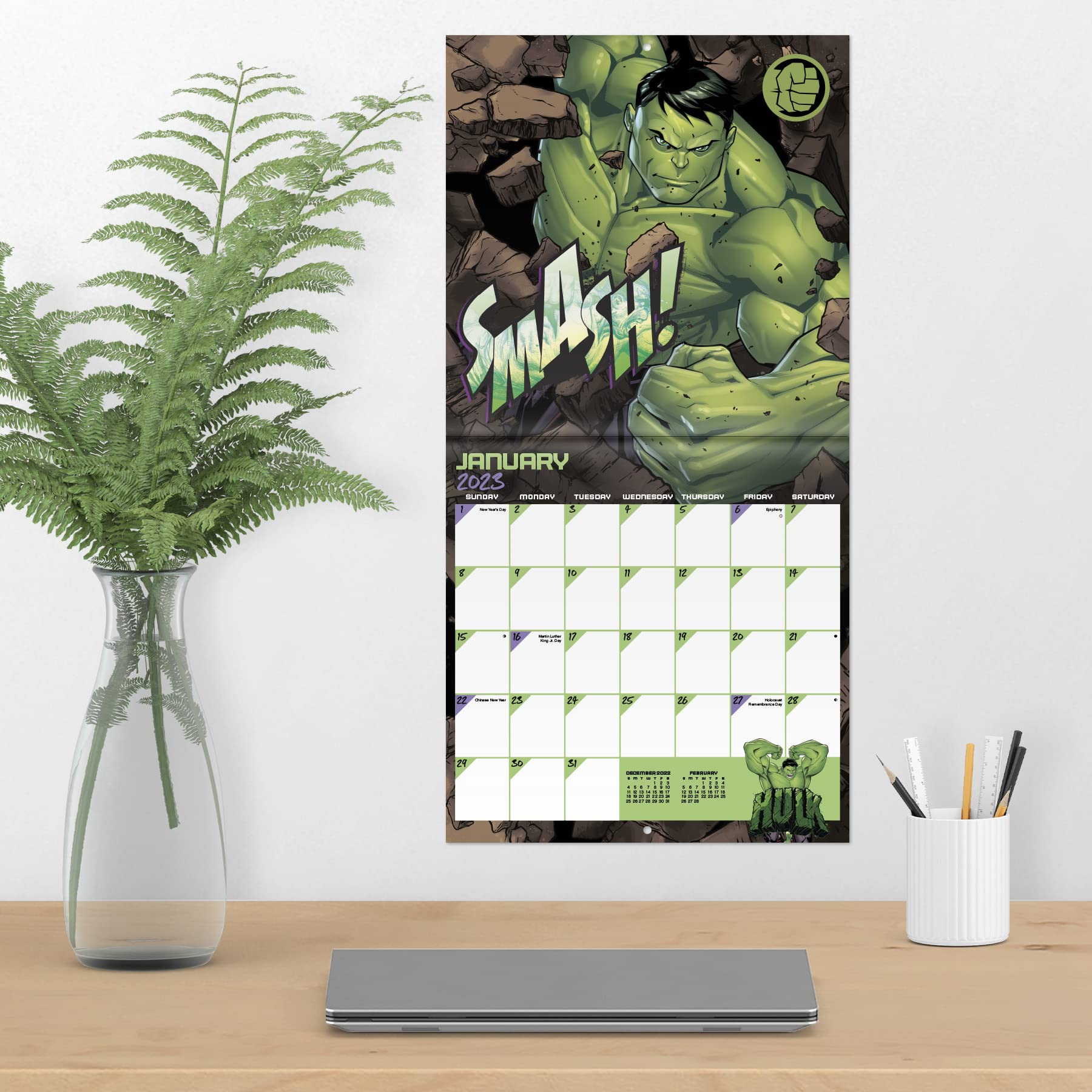 2023 Marvel Avengers Wall Calendar