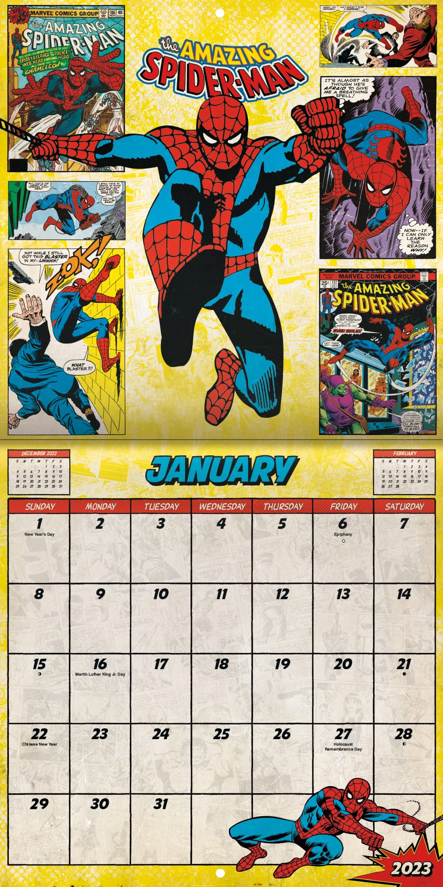 2023 Marvel Comics Wall Calendar