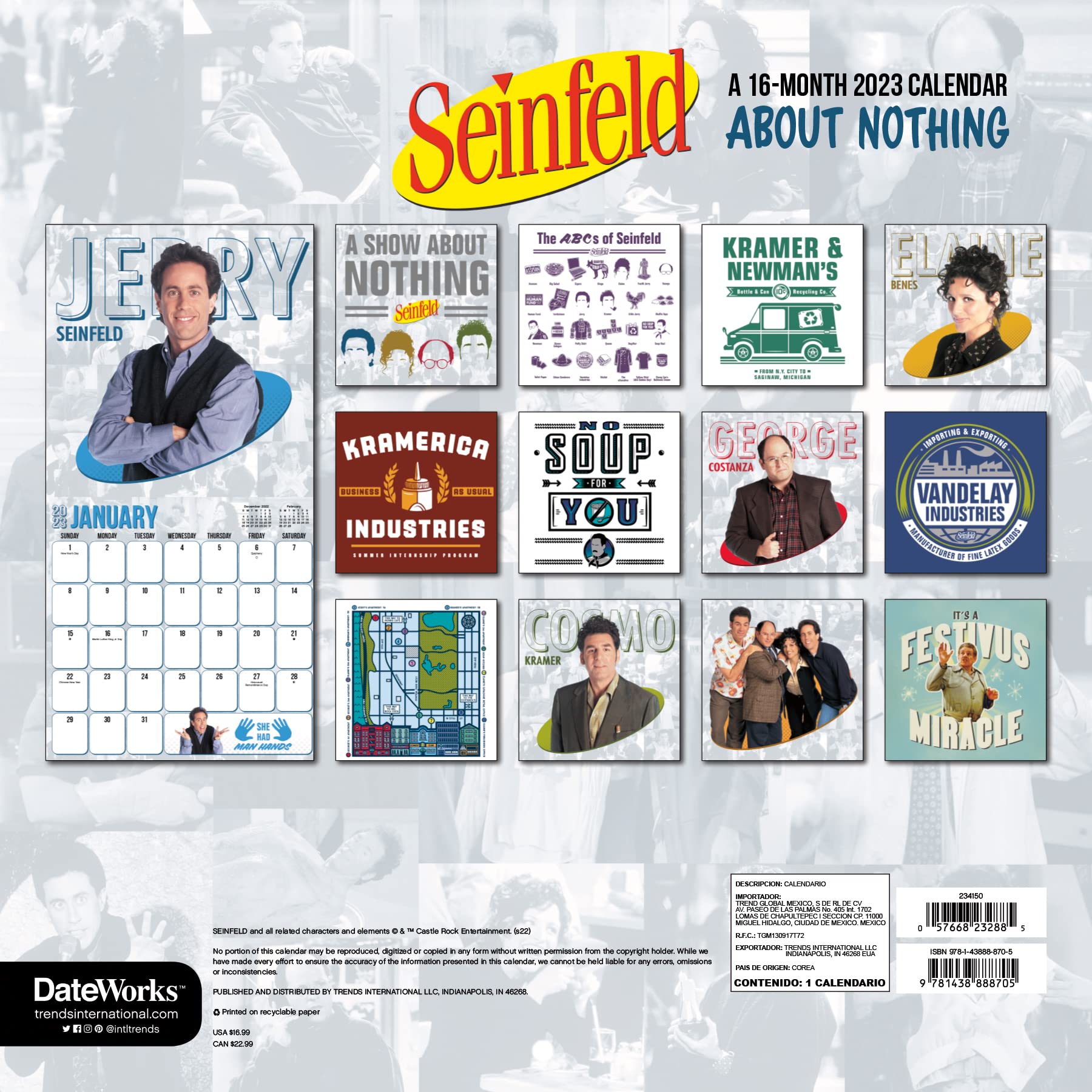 2023 Seinfeld Wall Calendar