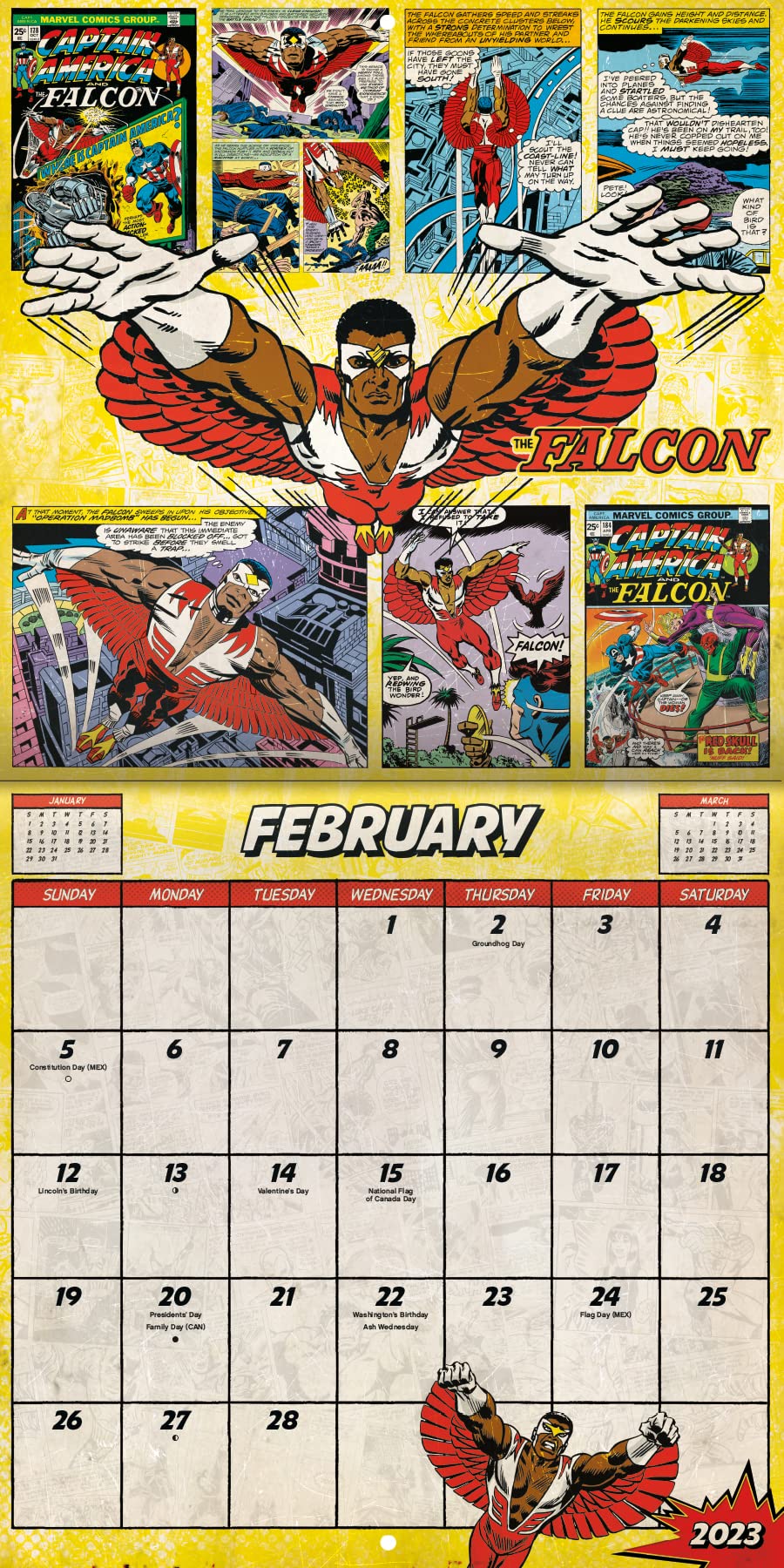 2023 Marvel Comics Wall Calendar