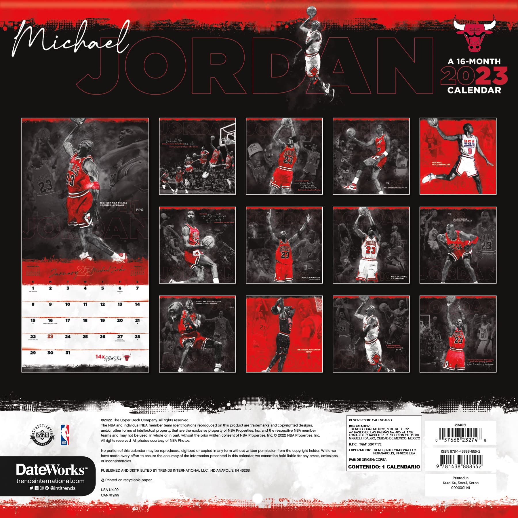 2023 Michael Jordan Wall Calendar