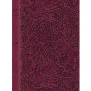 ESV Large Print Value Thinline Bible (TruTone, Raspberry, Floral Design)