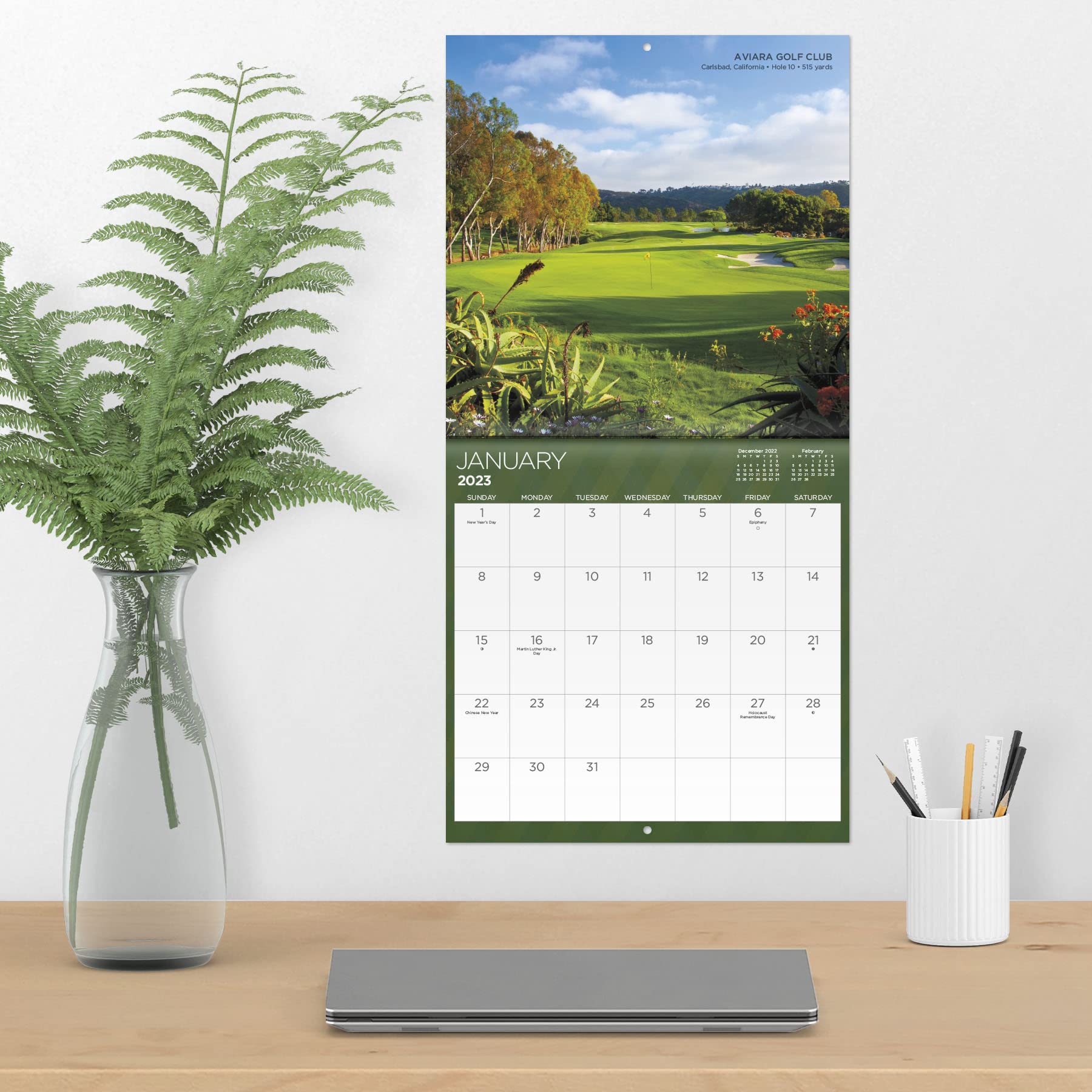 2023 Sports Illustrated Golf Courses Wall Calendar