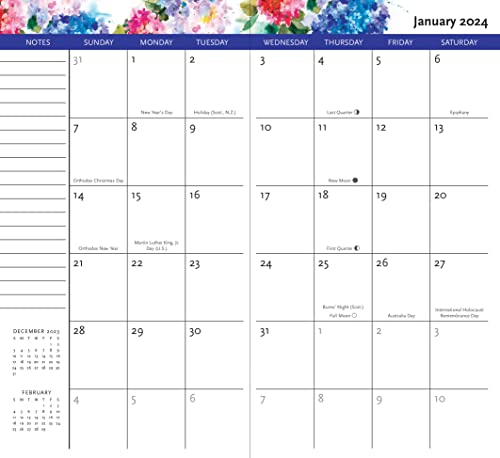 2024-25 Hydrangeas 2-Year Pocket Planner (24-Month Calendar)