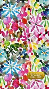 2024-25 watercolor garden 2-year pocket planner (24-month calendar)