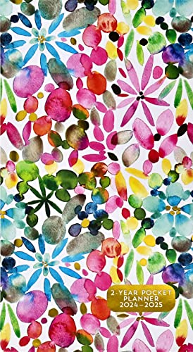 2024-25 Watercolor Garden 2-Year Pocket Planner (24-Month Calendar)