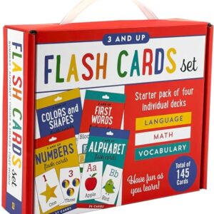 Flash Cards Value Pack - Set of 4 (Alphabet, First Words, Numbers, Colors & Shapes)