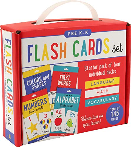 Flash Cards Value Pack - Set of 4 (Alphabet, First Words, Numbers, Colors & Shapes)