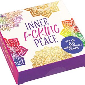 Inner Fucking Peace Motivational Card Deck (60 Pack)