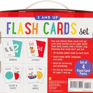 Flash Cards Value Pack - Set of 4 (Alphabet, First Words, Numbers, Colors & Shapes)