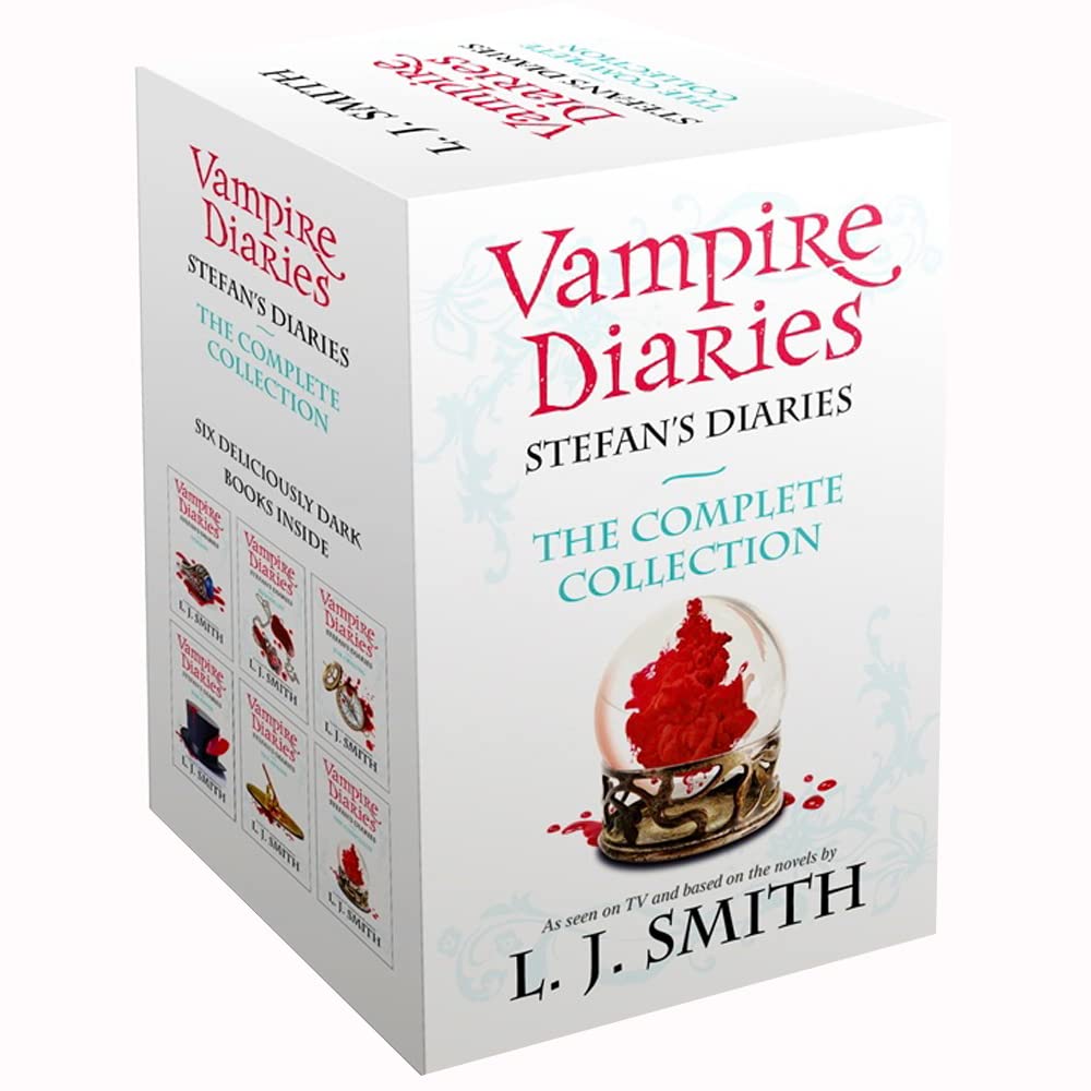 Vampire Diaries Stefan's Diaries The Complete Collection Books 1 - 6 Box Set by L. J. Smith (Origins, Bloodlust, Craving, Ripper, Asylum & Compelled)