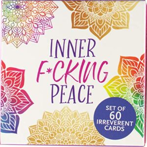 Inner Fucking Peace Motivational Card Deck (60 Pack)