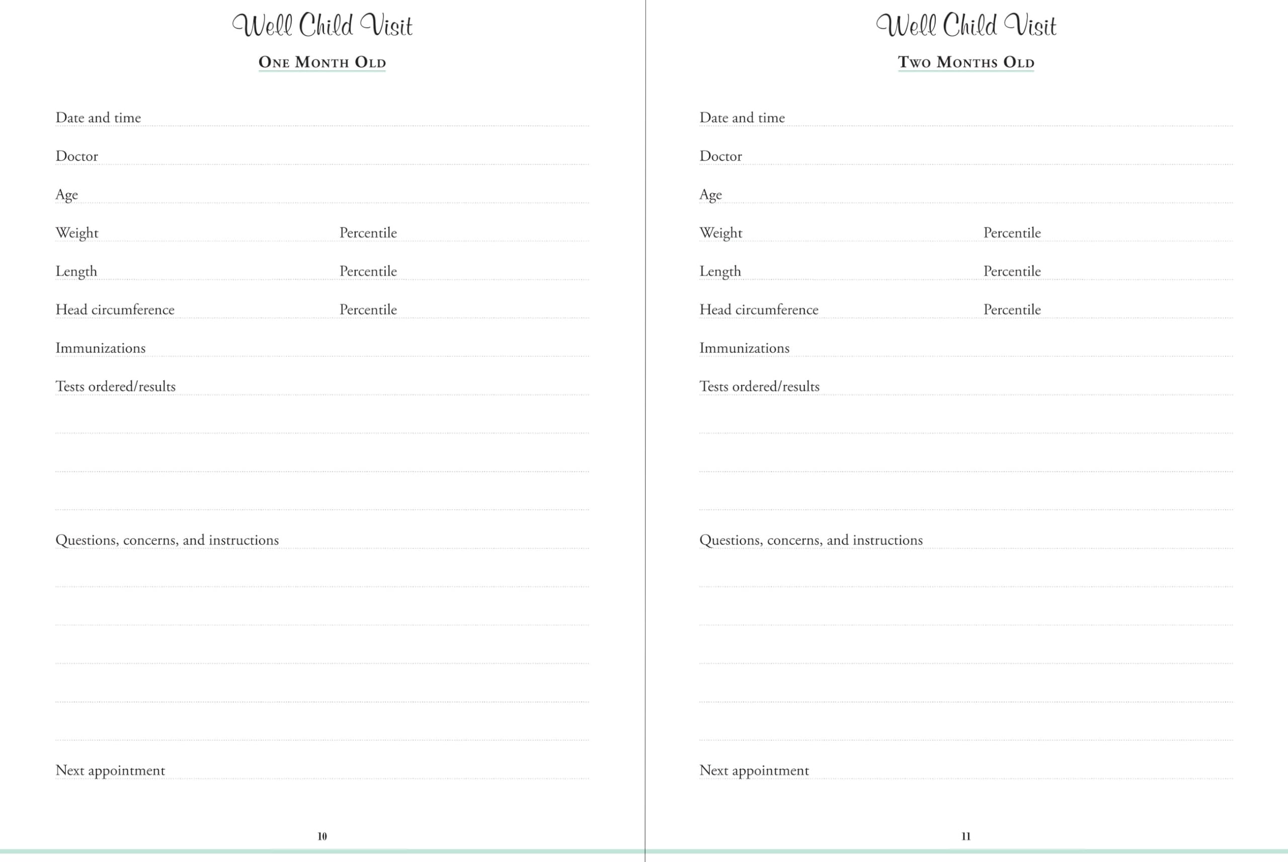 My Child's Health Record Keeper (Log Book)