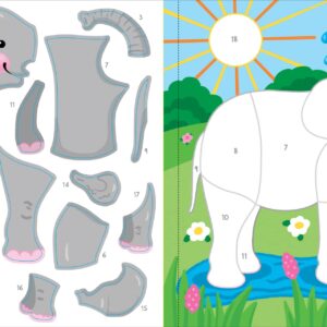 My First Color-by-Sticker Book - Wild Animals