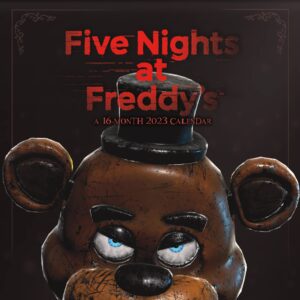 2023 five nights at freddy's wall calendar