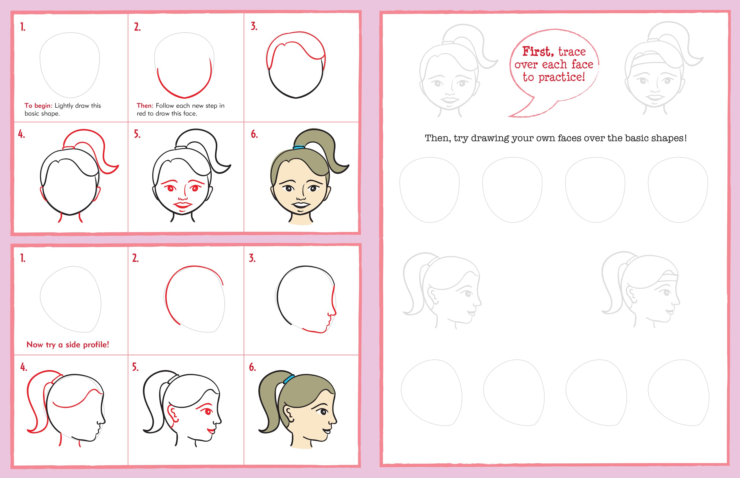 Learn to Draw... Faces (Easy Step-by-Step Drawing Guide) (Young Artist)