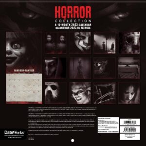 2023 Horror Collection Wall Calendar (Bilingual French) (French Edition)