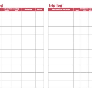 Auto Log Book (Mileage, Maintenance, and Expense Tracker)