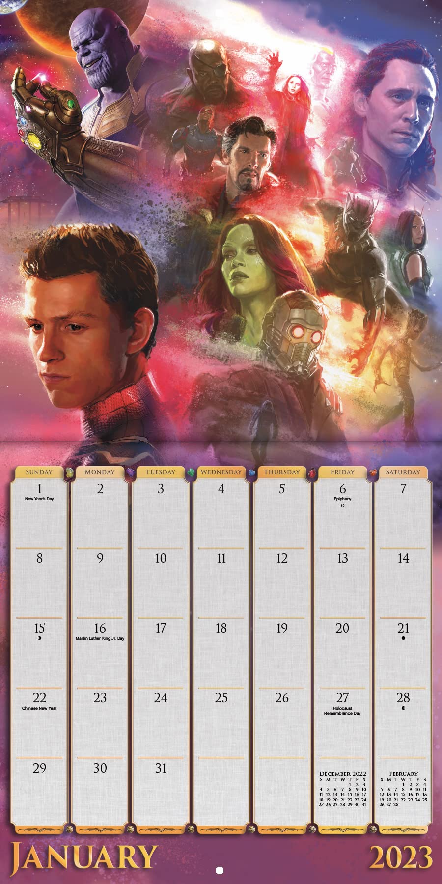 2023 Marvel Infinity Saga Collector's Edition Calendar