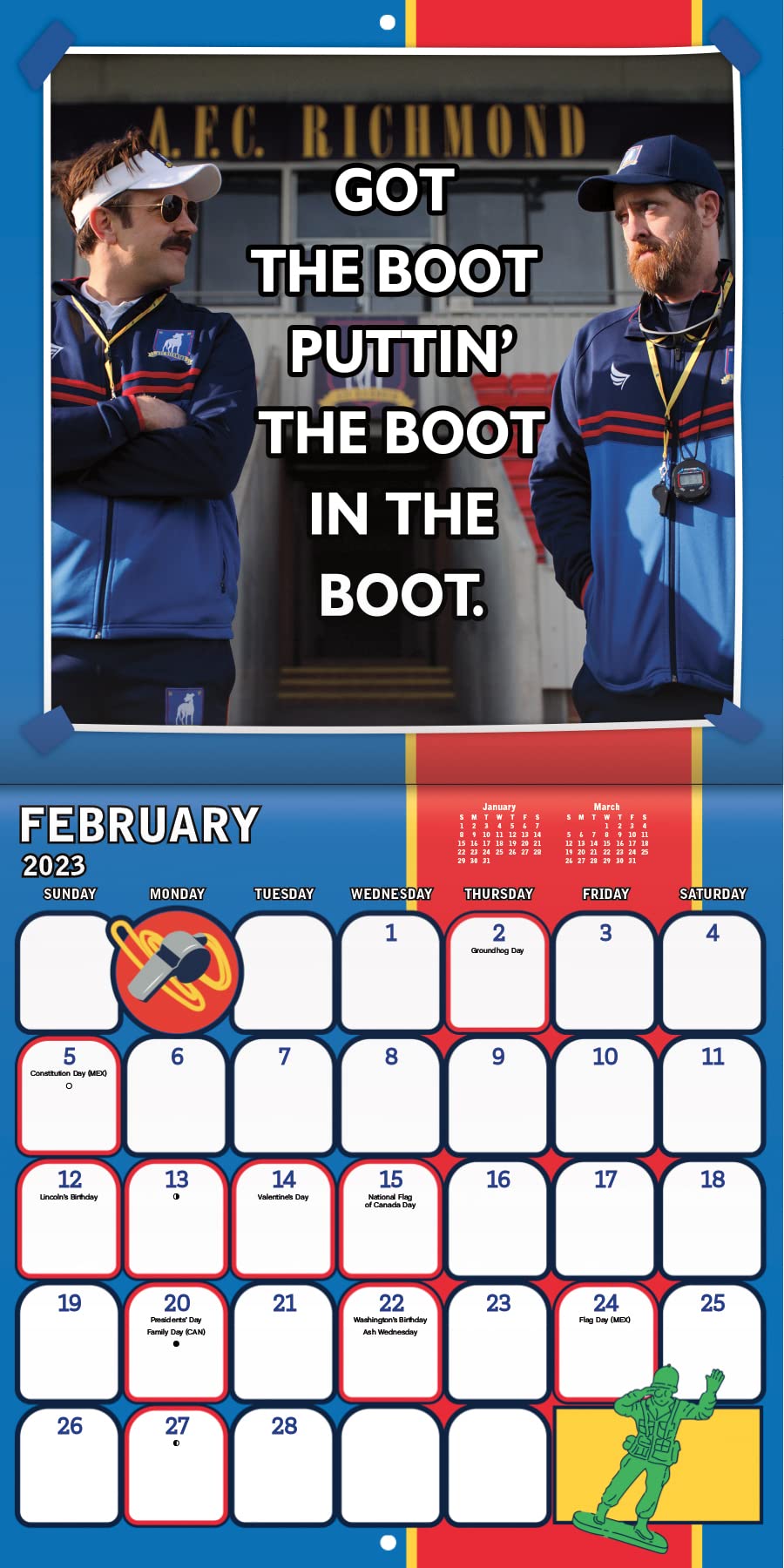 2023 Ted Lasso Mini Wall Calendar