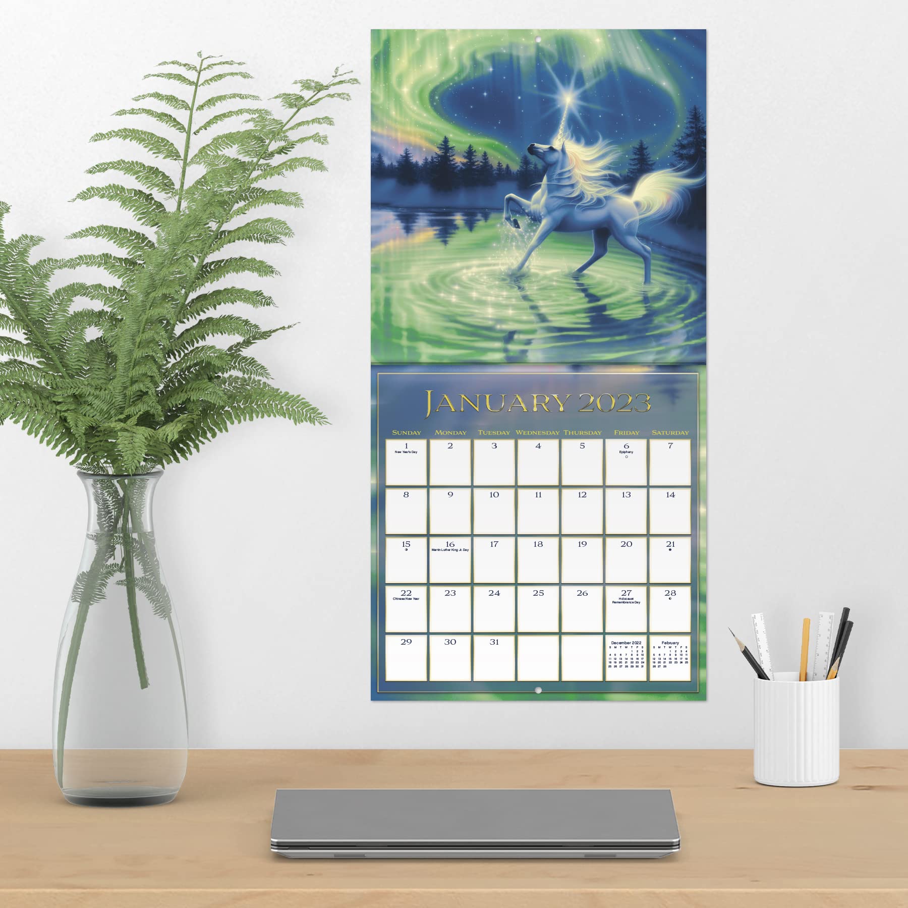 2023 Unicorns Wall Calendar