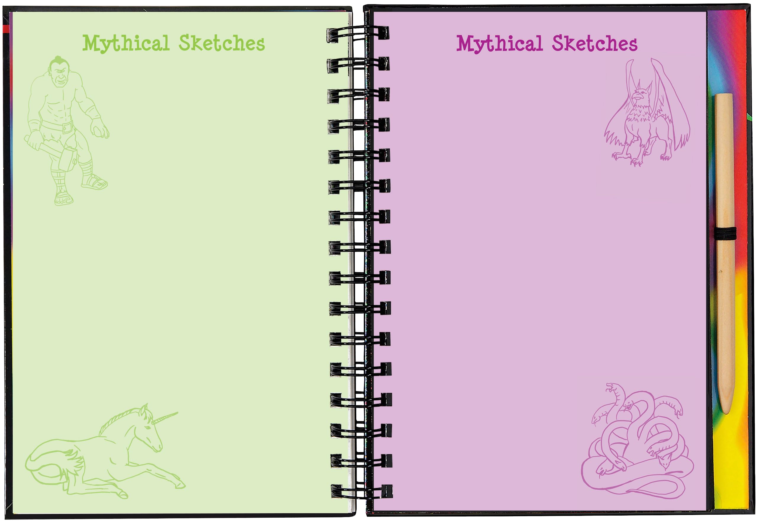 Scratch & Sketch Dragons & Mythical Creatures (Trace Along)