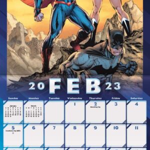 2023 DC Comics The Justice League (Classic) Wall Calendar