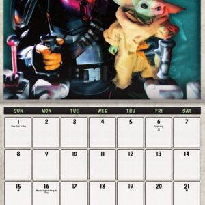 2023 Star Wars: The Mandalorian - The Child Mini Wall Calendar