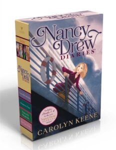 nancy drew diaries (boxed set): curse of the arctic star; strangers on a train; mystery of the midnight rider; once upon a thriller