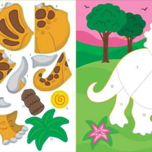 My First Color-by-Sticker Book - Dinosaurs