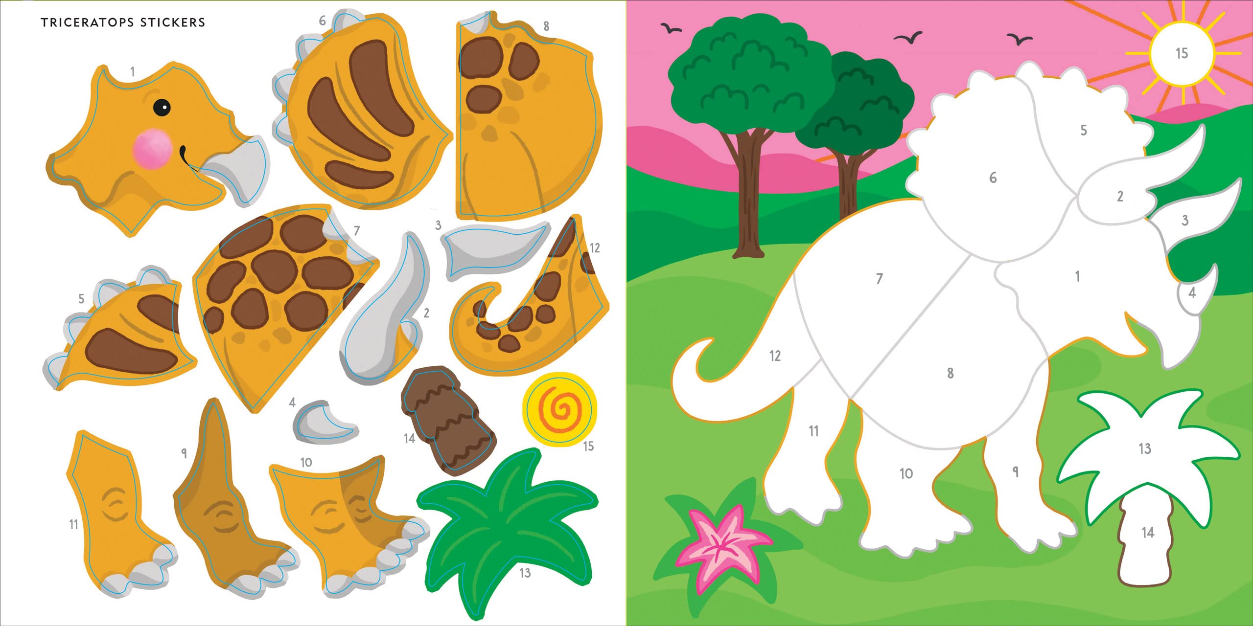 My First Color-by-Sticker Book - Dinosaurs