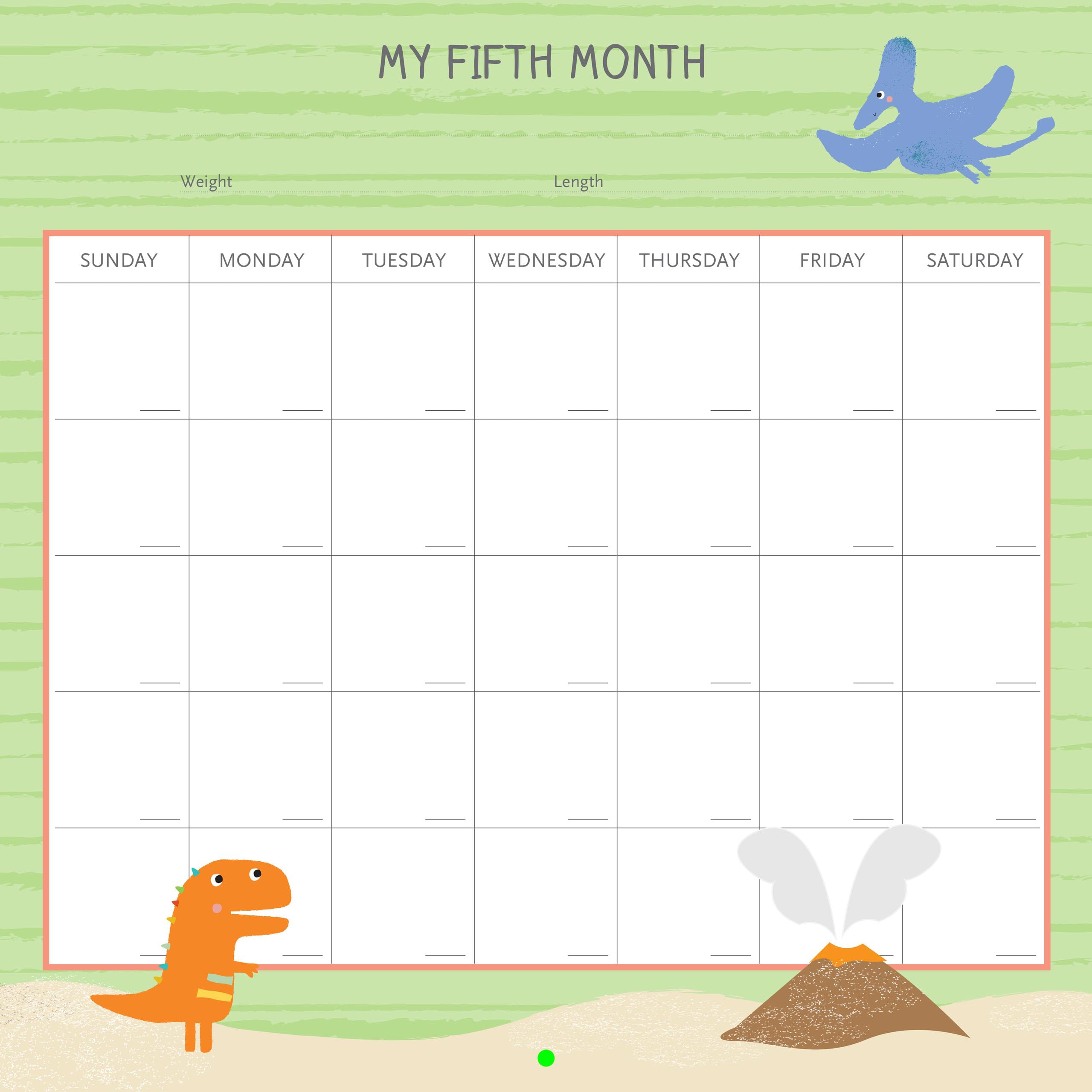 My Life as a Baby: A First-Year Calendar (Dinosaurs)