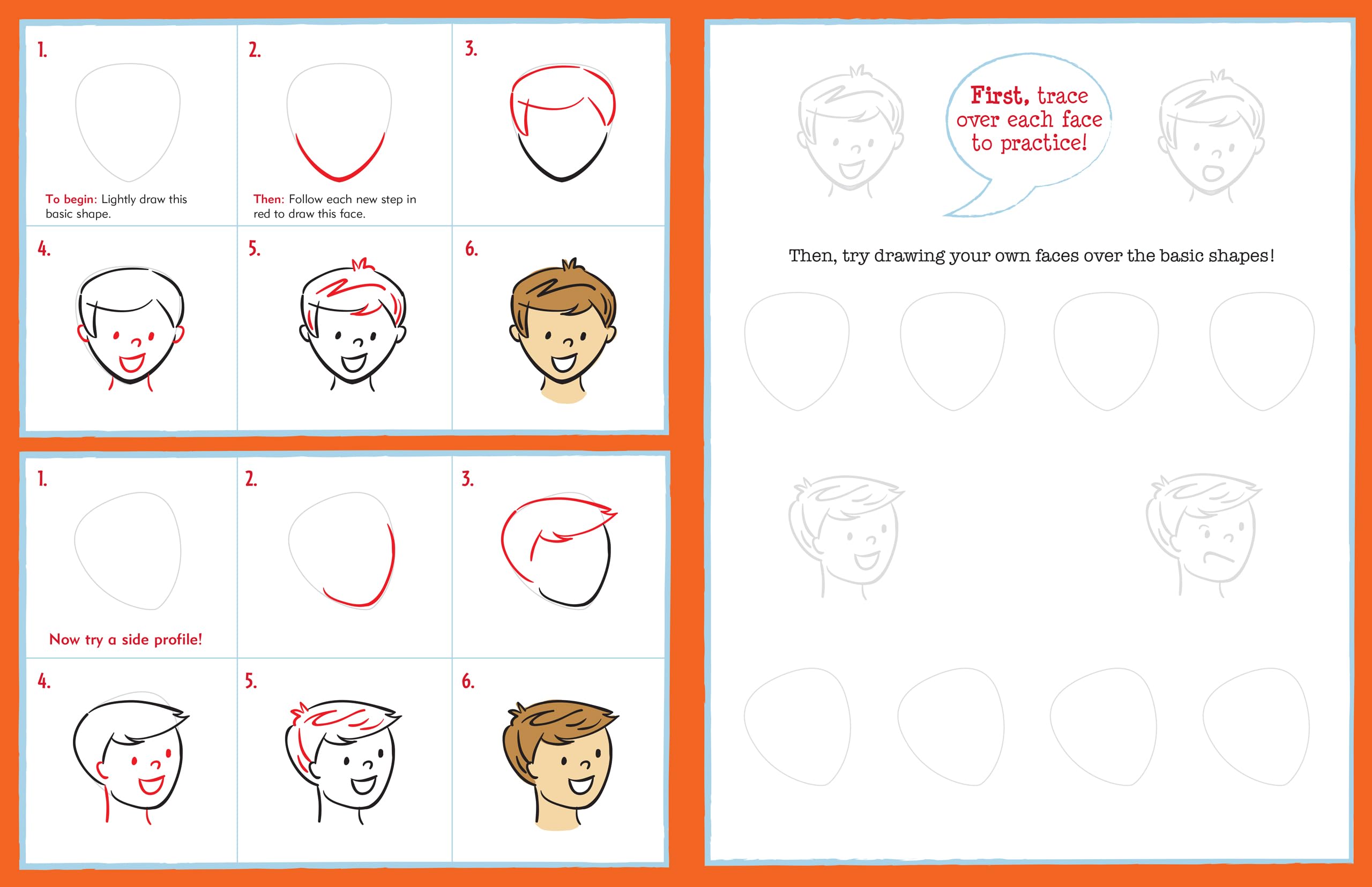 Learn to Draw... Faces (Easy Step-by-Step Drawing Guide) (Young Artist)