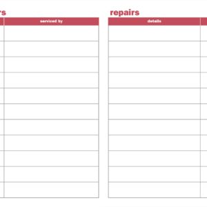 Auto Log Book (Mileage, Maintenance, and Expense Tracker)