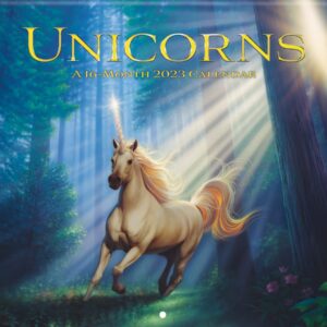 2023 unicorns wall calendar